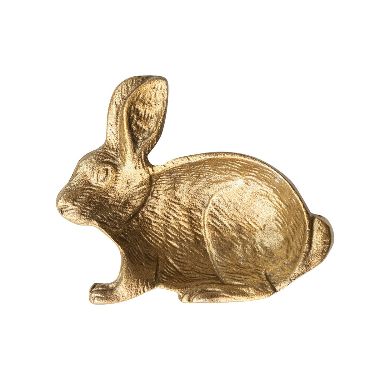 Cast Aluminum Rabbit Shaped Dish, Gold Finish – GooeyGump Designs